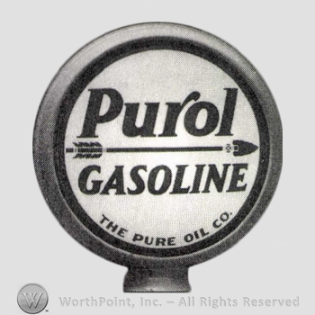 Mark with The text "Purol GASOLINE THE PURE OIL | #895942