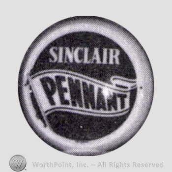 Mark with A circle, a flag and the text "SINCLAIR | #895974