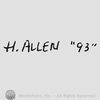 Mark with Handwritten H. Allen 93 | #89628