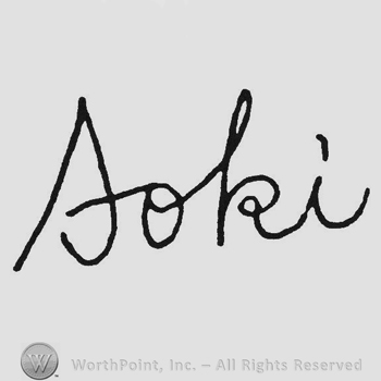 Mark with Handwriting signature M. Aoki | #89643