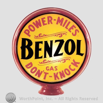 Mark with The text "BENZOL GAS POWER-MILES | #896563