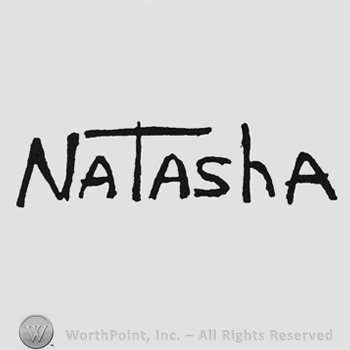 Mark with Capital handwriting Natasha | #89712