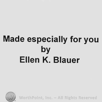 Mark with The text "Made especially for you by | #89734