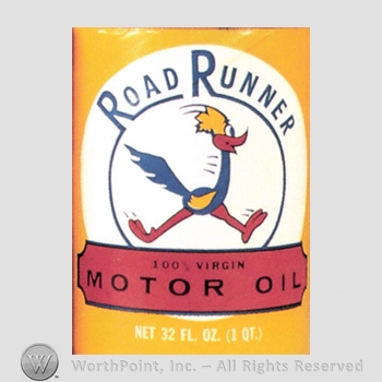 Mark with A box, a toy and the text "ROAD RUNNER | #897489