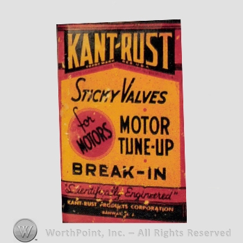 Mark with A box and the text "KANT-RUST STICKY | #897617