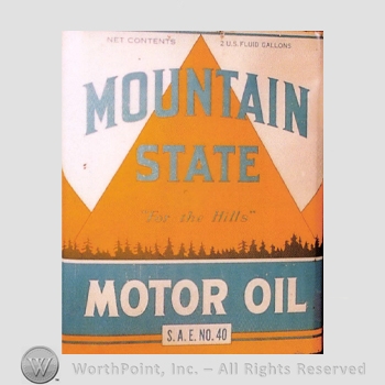 Mark with A box, a mountain peak and the text | #897684
