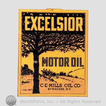 Mark with A box, the text "EXCELSIOR MOTOR OIL" | #897808