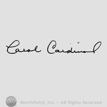 Mark with Signature: Carol Cardinal. | #89801