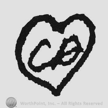 Mark with Letters "CD" inside a heart. | #89937