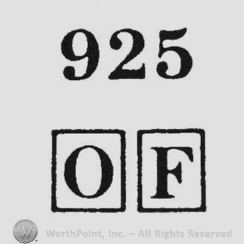 Mark with The number "925", two squares and the | #90022