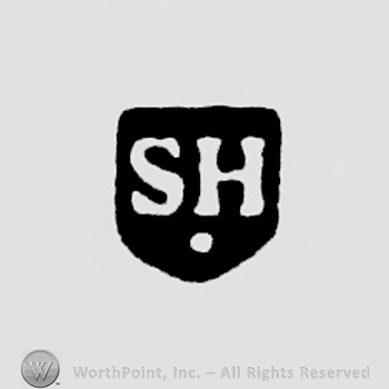 Mark with The letters "SH", a dot and a shield. | #90048