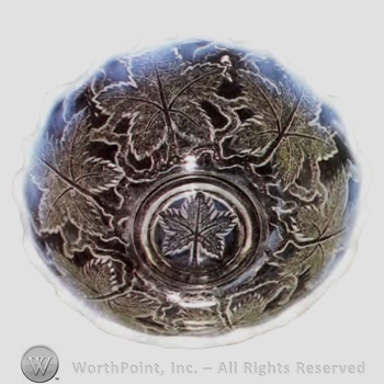 Mark with Glass Pattern: Autumn Leaves; bowl. | #901006