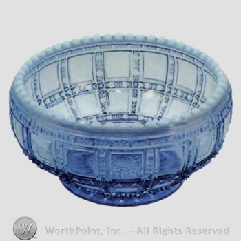 Mark with Glass Pattern: Beaded Block; bowl. | #901012