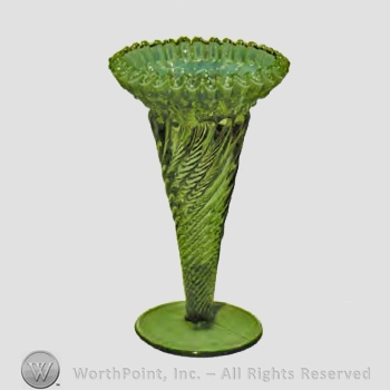 Mark with Glass Pattern: Dahlia Twist; vase. | #901099
