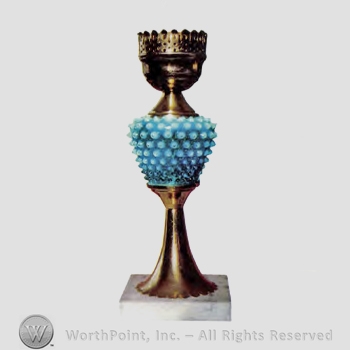 Mark with Glass Pattern: Hobnail; lamp. | #901602
