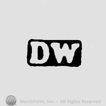 Mark with The letters "DW" and a rectangle. | #90217