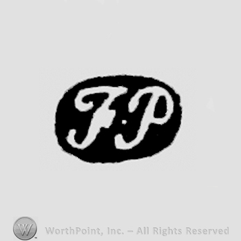 Mark with The letters "F.P" and a round shape. | #90344