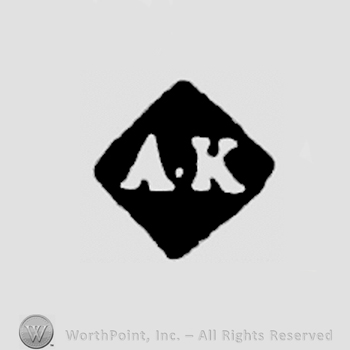 Mark with The letters "AK" and a diamond. | #90545