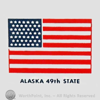 Mark with The text "ALASKA 49th STATE" and the | #906280