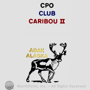 Mark with The text "CPO CLUB CARIBOU II ADAK | #906304