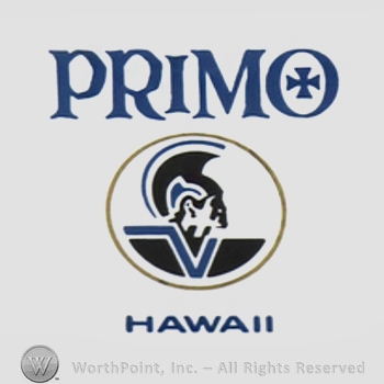 Mark with The text "PRIMO HAWAII", a cross, a | #906454