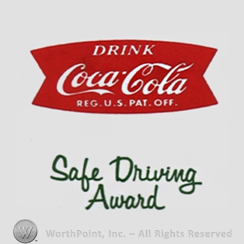Mark with The text "DRINK Coca-Cola Safe Driving | #906650