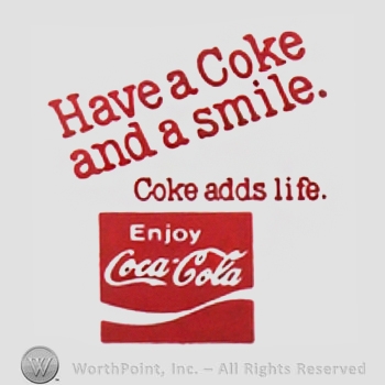 Mark with The text "Have a Coke and smile Coke | #906663