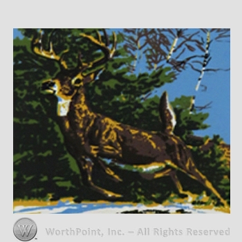 Mark with A deer and trees. | #906705