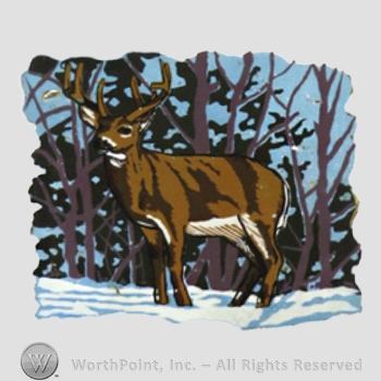 Mark with A deer and trees. | #906712
