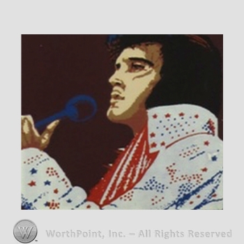 Mark with Elvis Presley's profile and a | #906781