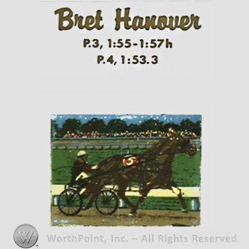 Mark with The text "Bret Hanover", a landscape, a | #906891