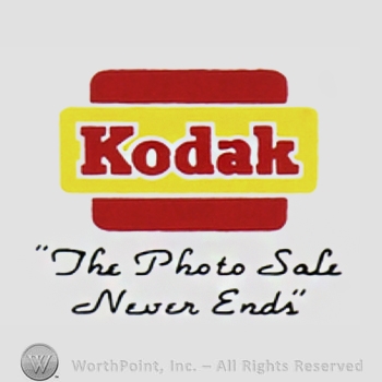 Mark with The text "KODAK The Photo Sale Never | #906994