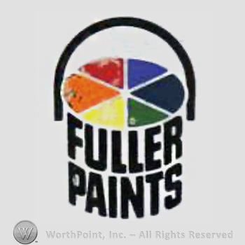 Mark with The text "Fuller Paints", a color | #907024