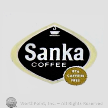 Mark with The text "Sanka Coffee", a cup and a | #907028
