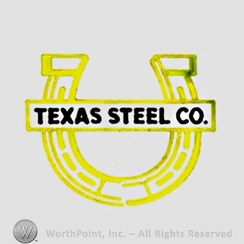 Mark with A horseshoe and the text "Texas Steel | #907401