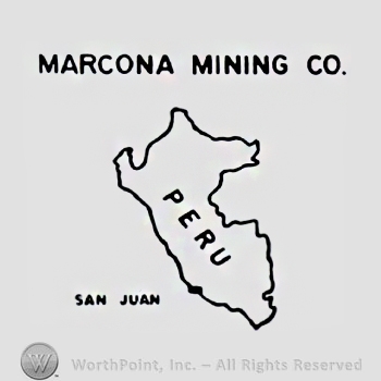 Mark with A map and the text "Peru Marcona Mining | #907444