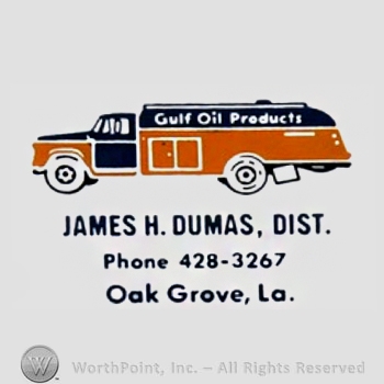 Mark with A truck and the text "Gulf Oil Products | #907522