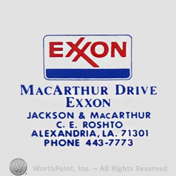 Mark with A rectangle and the text "Exxon | #907527