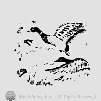 Mark with Two flying ducks. | #907619