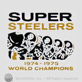 Mark with The text "Super Steelers 1974-1975 | #907720