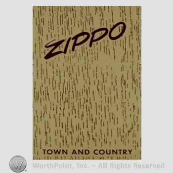 Mark with The text "Zippo Town and Country" and a | #907860
