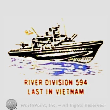 Mark with The text "River Division 594 LAst in | #908012