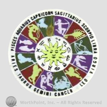 Mark with A circle, a stylized sun and the zodiac | #908081