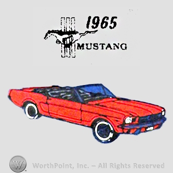 Mark with The text "1965 Mustang", lines, a horse | #908109