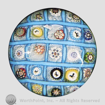 Mark with Paperweight glass pattern: Chequer. | #913619