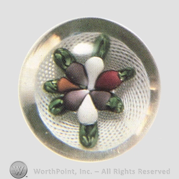Mark with Paperweight glass pattern: Turnips. | #913637