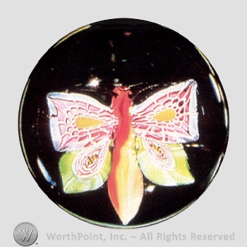 Mark with Paperweight glass pattern: Butterfly. | #913654
