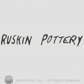 Mark with the words RUSKIN POTTERY in uppercase | #9237