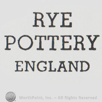 Mark with the text RYE POTTERY ENGLAND in | #9248