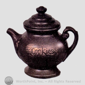 Mark with McCoy pottery pattern: #7; tea pot. | #927202